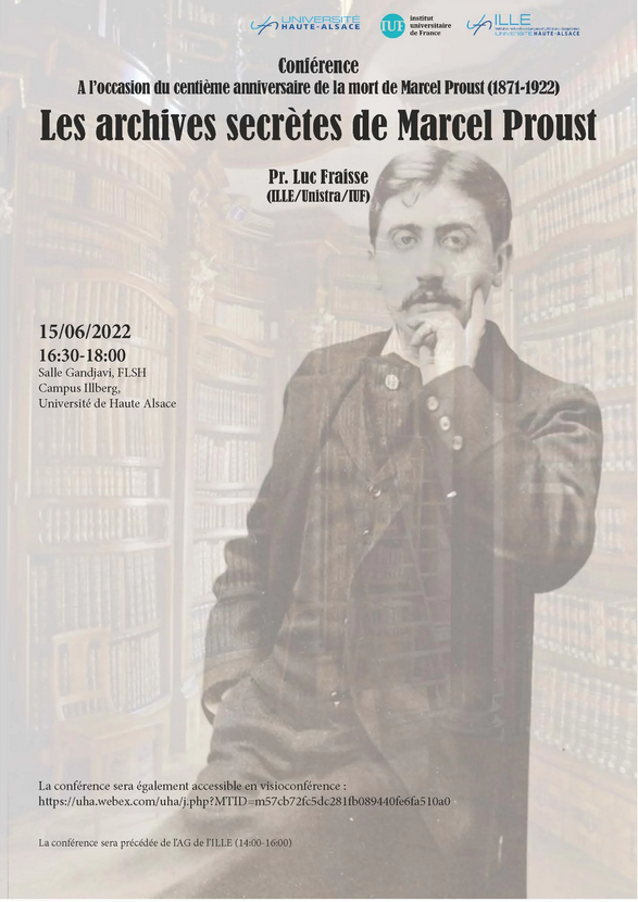 Les archives secrètes de Marcel PROUST – Faculté des Lettres, Langues ...
